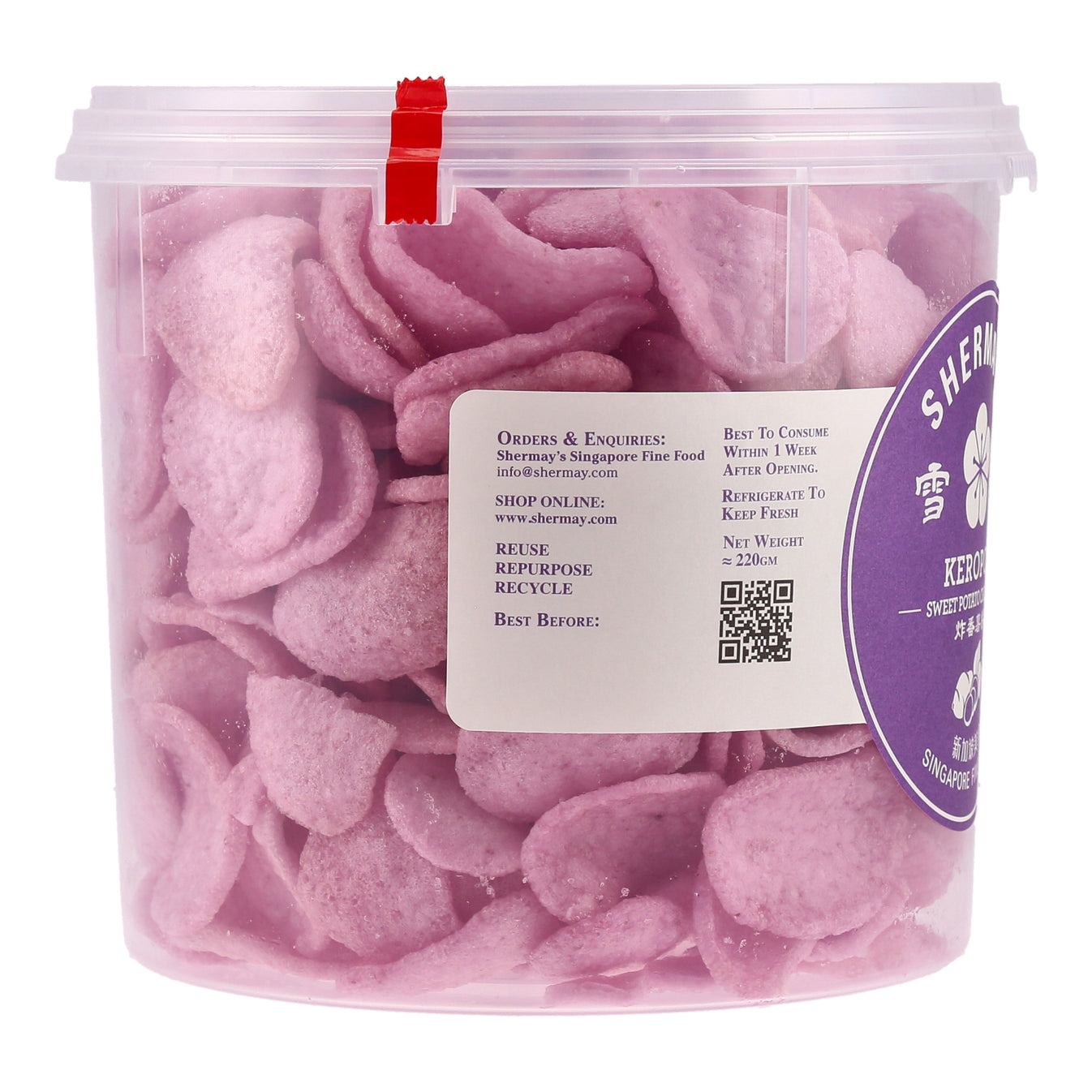 Sweet Potato Cracker (Keropok) Bucket – Shermay's Singapore Fine Food